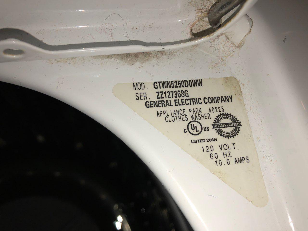 GE top load Washer Mod. GTWN5250DOWW Service manual - Iskander Services INC